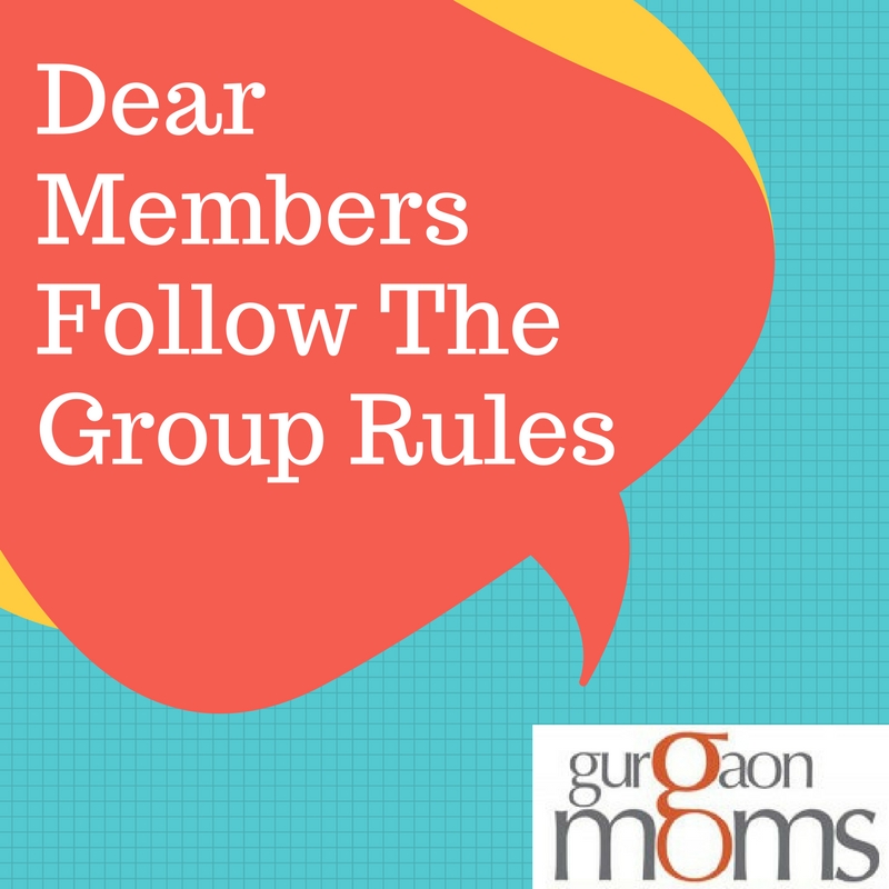 Community Rules - GurgaonMoms
